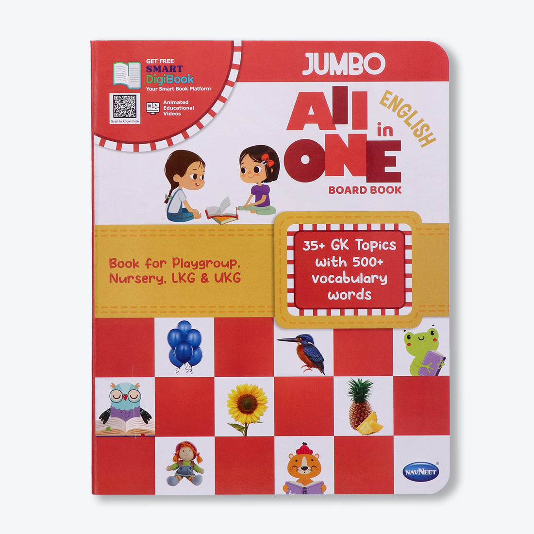 Navneet All In One Board Book (Eng.) - First Early Learning book for K