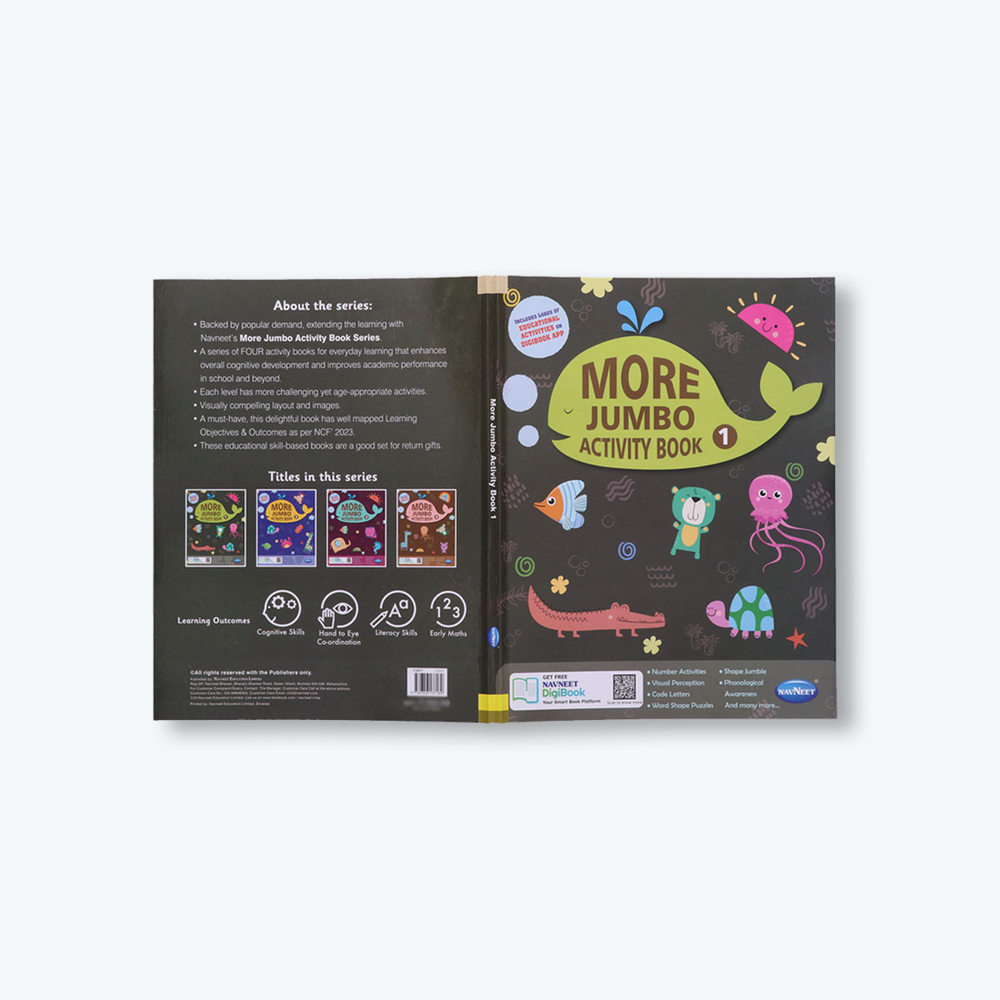 Navneet More Jumbo Activity Book 1- Fun Activities for Kids- Visual Pe