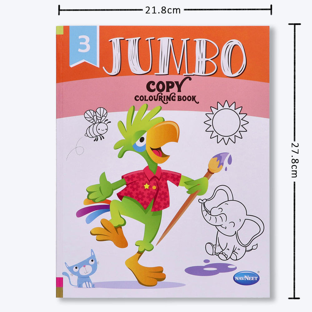 Navneet Jumbo Copy Colouring Book 3 Best for toddlers and younger kids