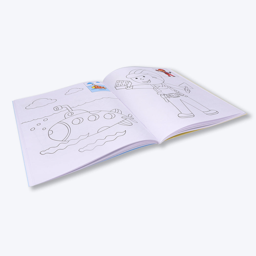 Navneet Jumbo Copy Colouring Book 3 Best for toddlers and younger kids