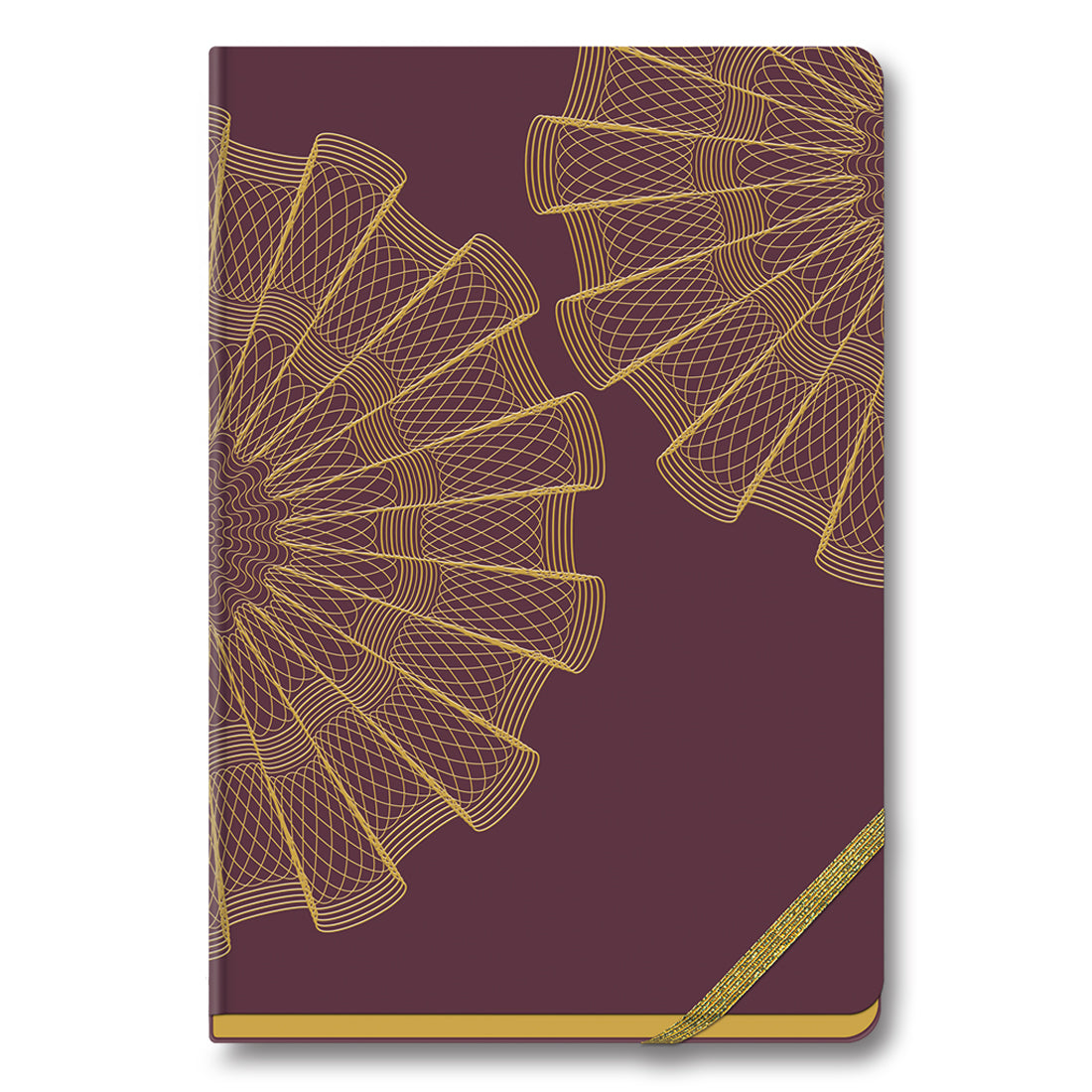 Navneet HQ | Hard Cover Gold Rush Notebook - Maroon for Office Use and