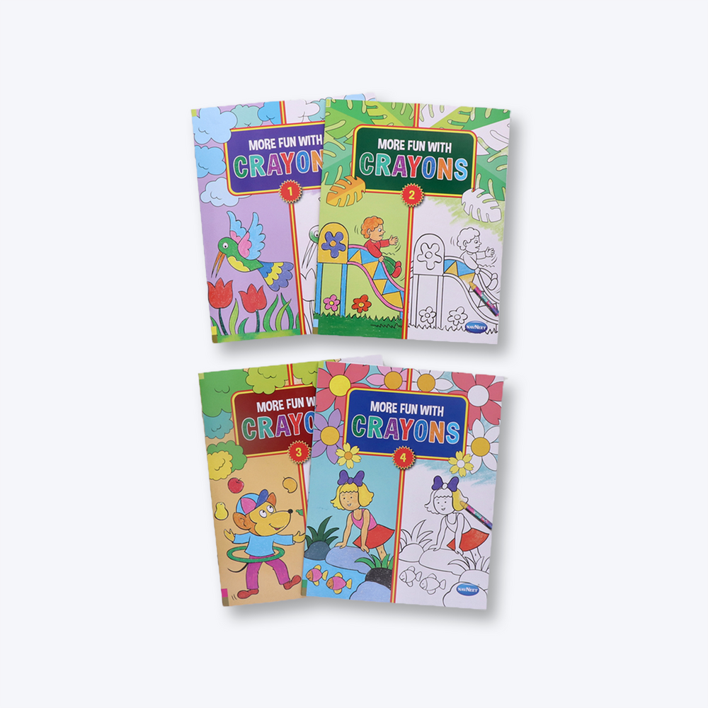 Navneet More Fun with crayons - Part 1- 4 colouring book series