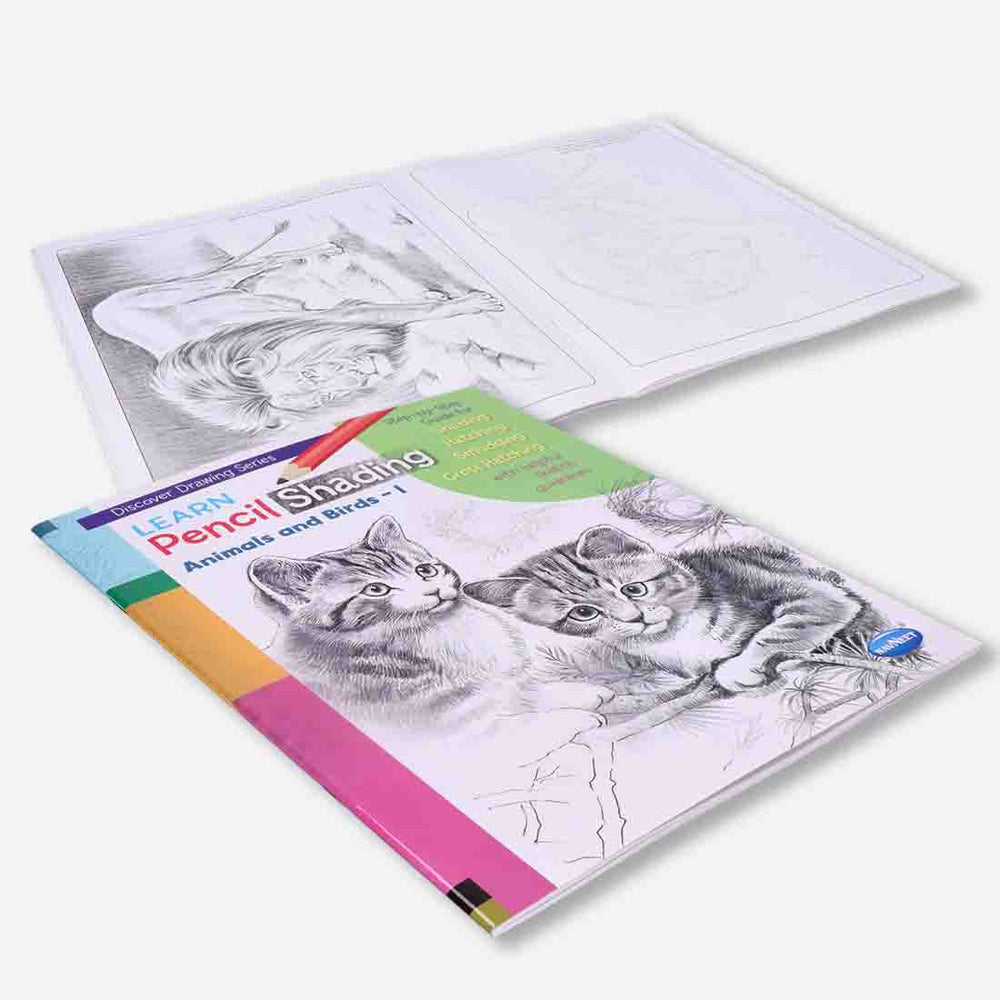 Navneet Learn Pencil Shading Animals & Birds 1 and 2 | For Elementary